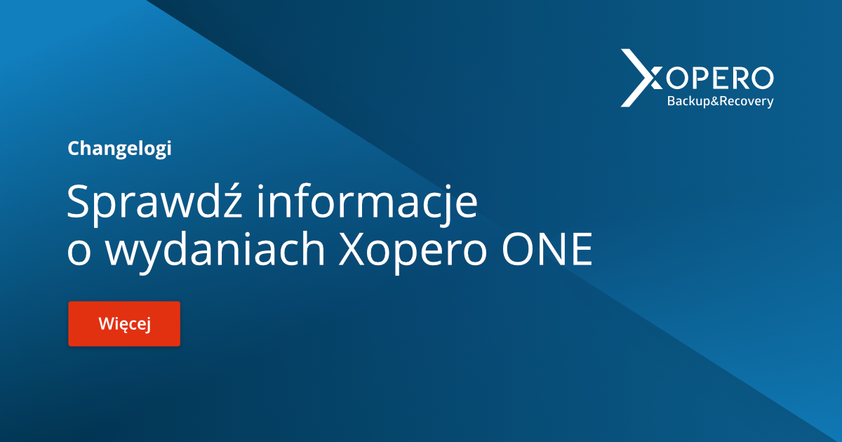 Changelog Wydań - Xopero
