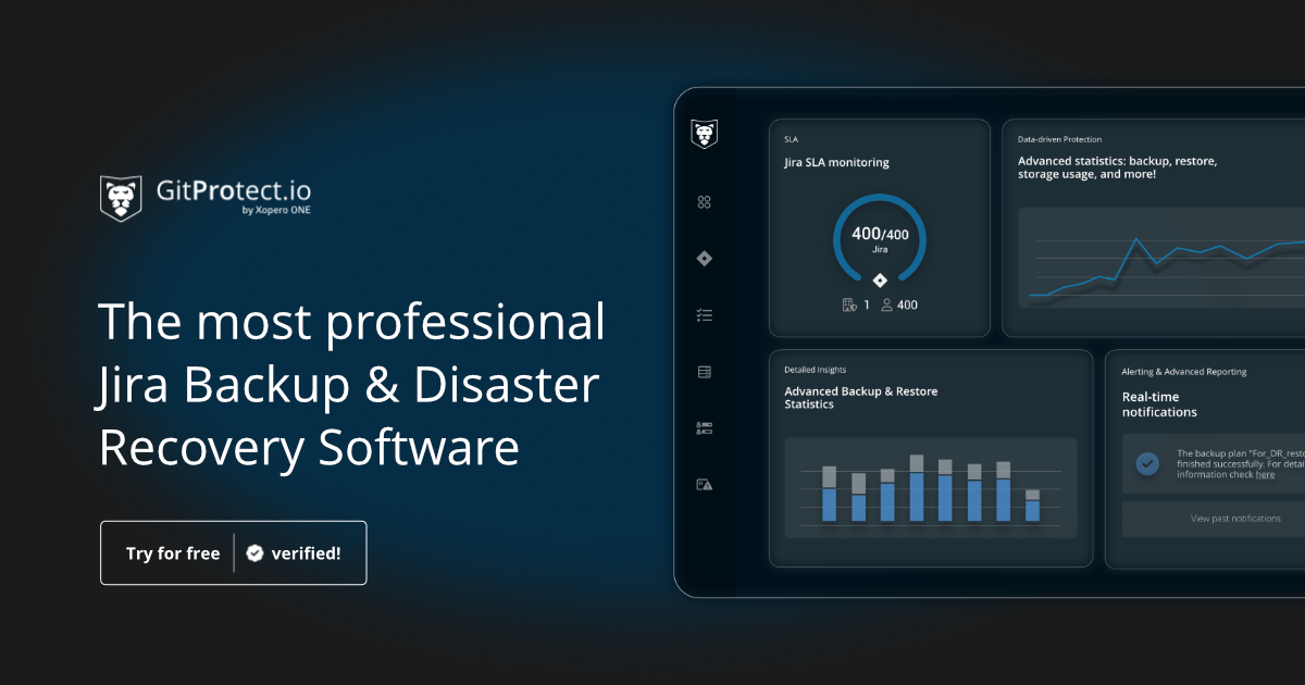 GitProtect Jira Backup and Disaster Recovery | Xopero Software