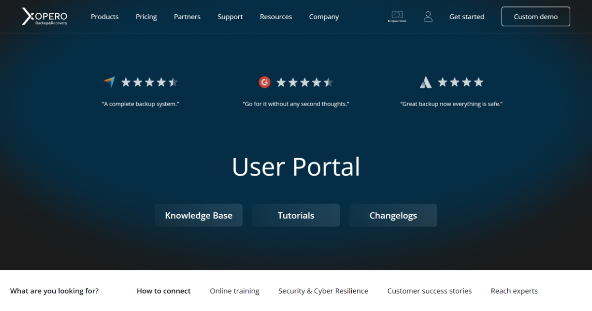 User portal - Xopero
